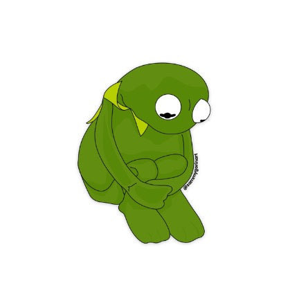 Sad Kermit Sticker – Random Accessories NYC