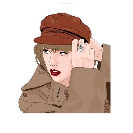 Taylor Swift Red Sticker – Random Accessories NYC