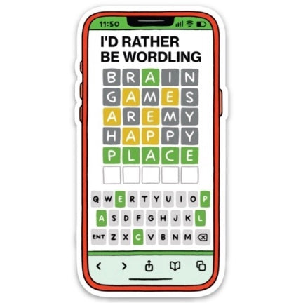 Wordle Sticker – Random Accessories NYC